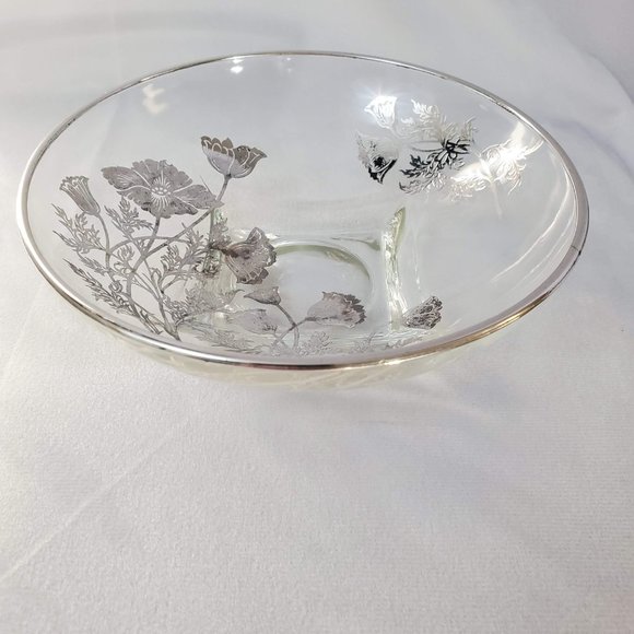 Silver City Glass | Dining | Vintage Silver City Glass Flanders Clear ...